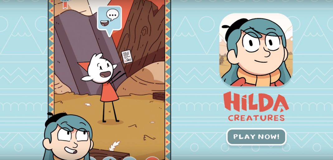 È arrivata l'app di Hilda per giocare a catturare le creature della serie