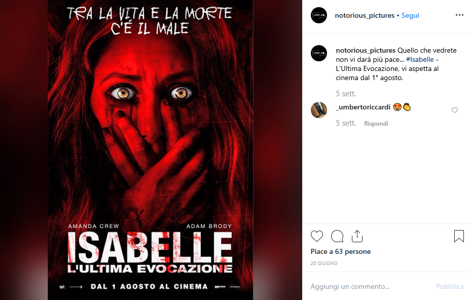 Isabelle L'ultima evocazione trama dell'horror con Adam Brody e Amanda Crew